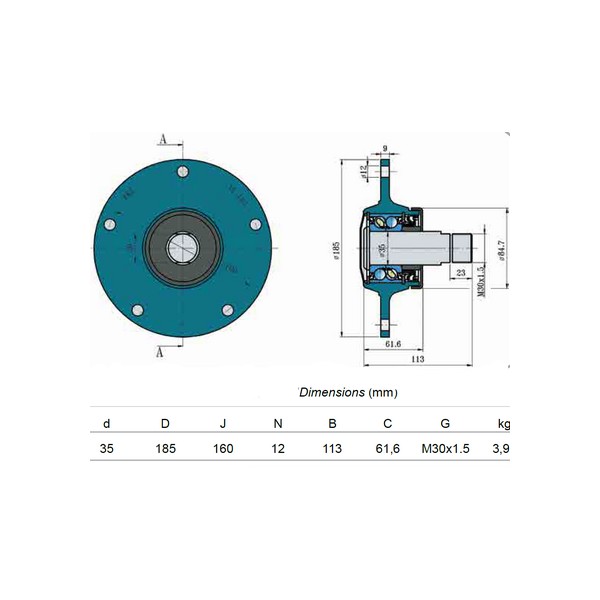 Butuc Lemken-5554502-5554503 - GeneralPiecesService